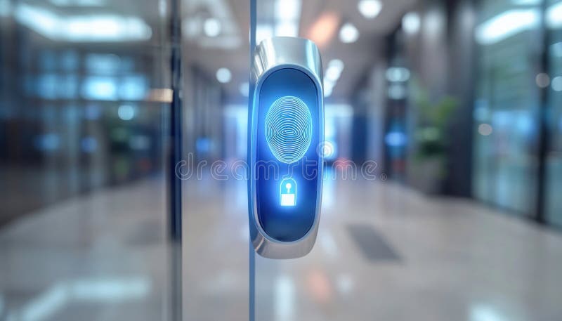 Fingerprint Scanning Door Access Control System with Blue Backlit in ...