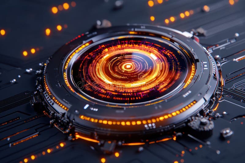 Fingerprint Scanning Hologram Biometric Identity Technology Security ...