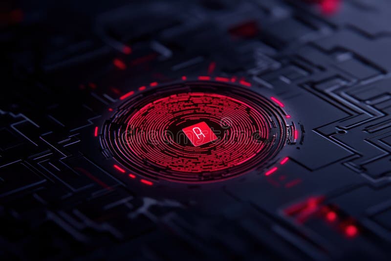 Fingerprint Scanning Hologram Biometric Identity Technology Security ...