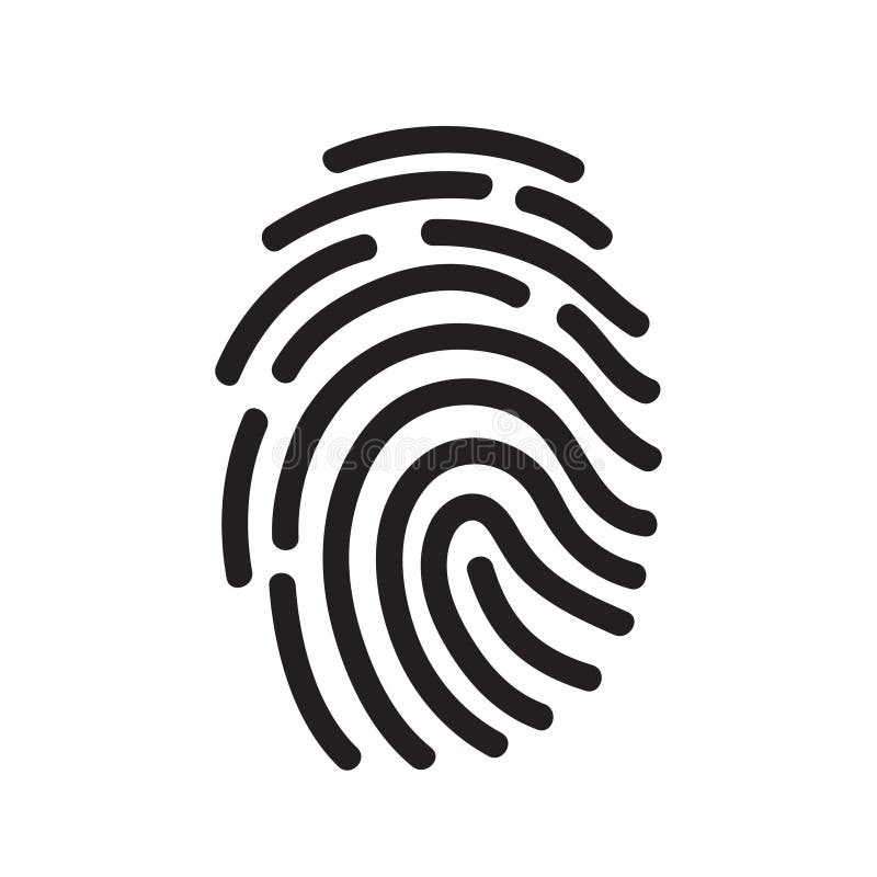 Fingerprint Scanning Icon Sign. Vector Illustration Stock Vector ...