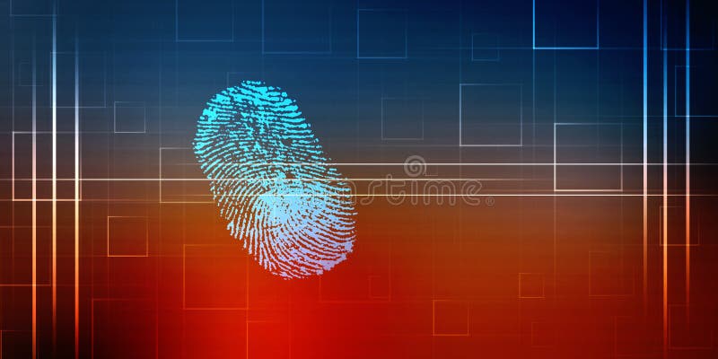 Fingerprint Scanning Identification System. Biometric Authorization and ...