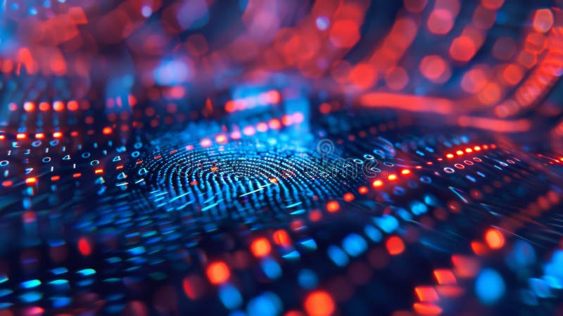 Fingerprint Scanning Identification System. Biometric Authorization and ...