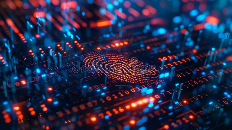 Fingerprint Scanning Identification System. Biometric Authorization and ...
