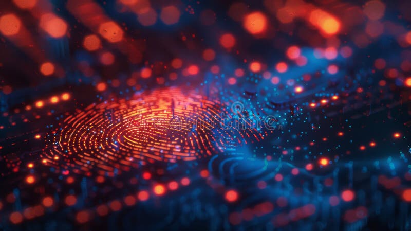 Fingerprint Scanning Identification System. Biometric Authorization and ...