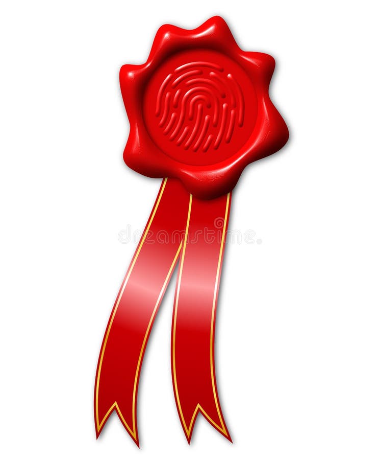 Wax Seal, Electronic Signature Concept Stock Photo - Image of sign ...