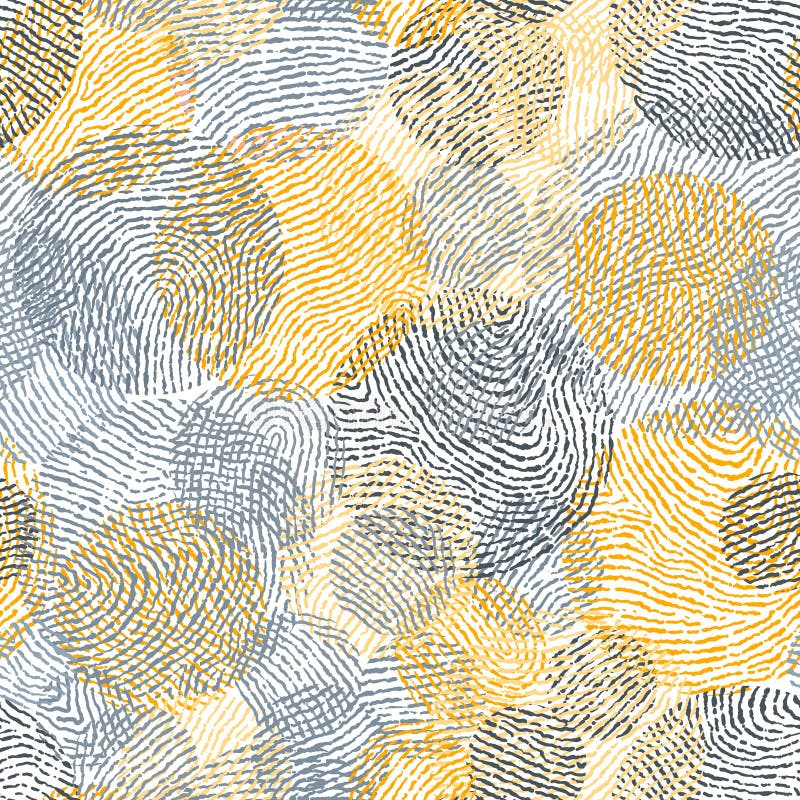 Fingerprint Seamless Background on Square Shape. Stock Vector ...