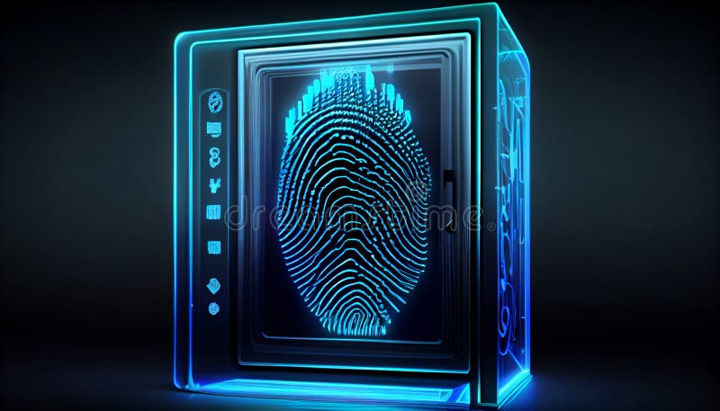 Fingerprint Security Access with Biometrics Identification. Generative ...