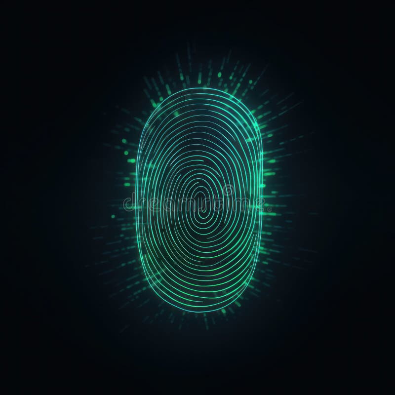 Fingerprint, Security Access with Biometrics Identification. ,Safety ...