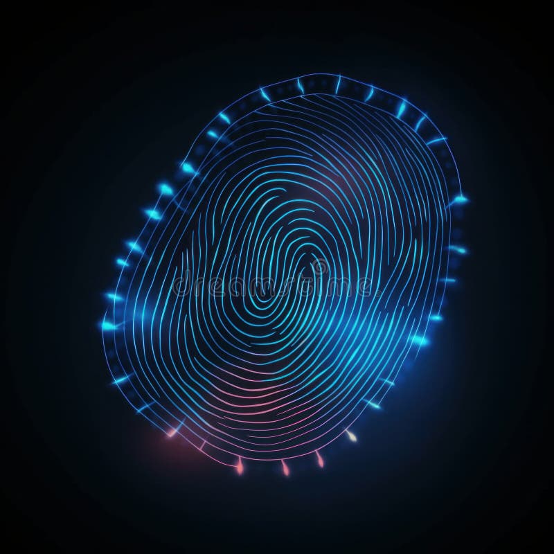 Fingerprint, Security Access with Biometrics Identification. ,Safety ...