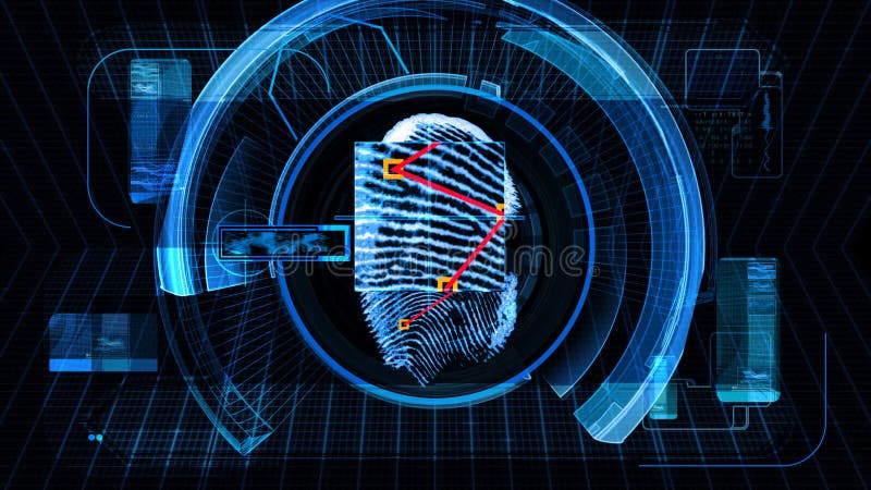 Fingerprint Scan Technology Security (4K Animation) Stock Video - Video ...