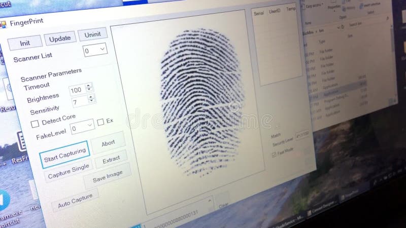 Fingerprint Sensor Processing Software. Real Time Fingerprint Sensor at ...