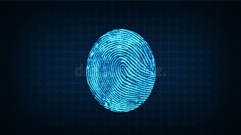 Fingerprint Sensor Working Process Stock Video - Video of imprint ...