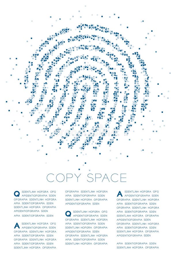 Fingerprint Shape Particle Geometric Bokeh Circle Dot Pixel Pattern ...