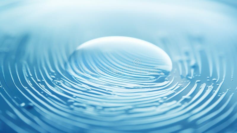 A Fingerprint is Shown on a Blue Background, AI Stock Illustration ...