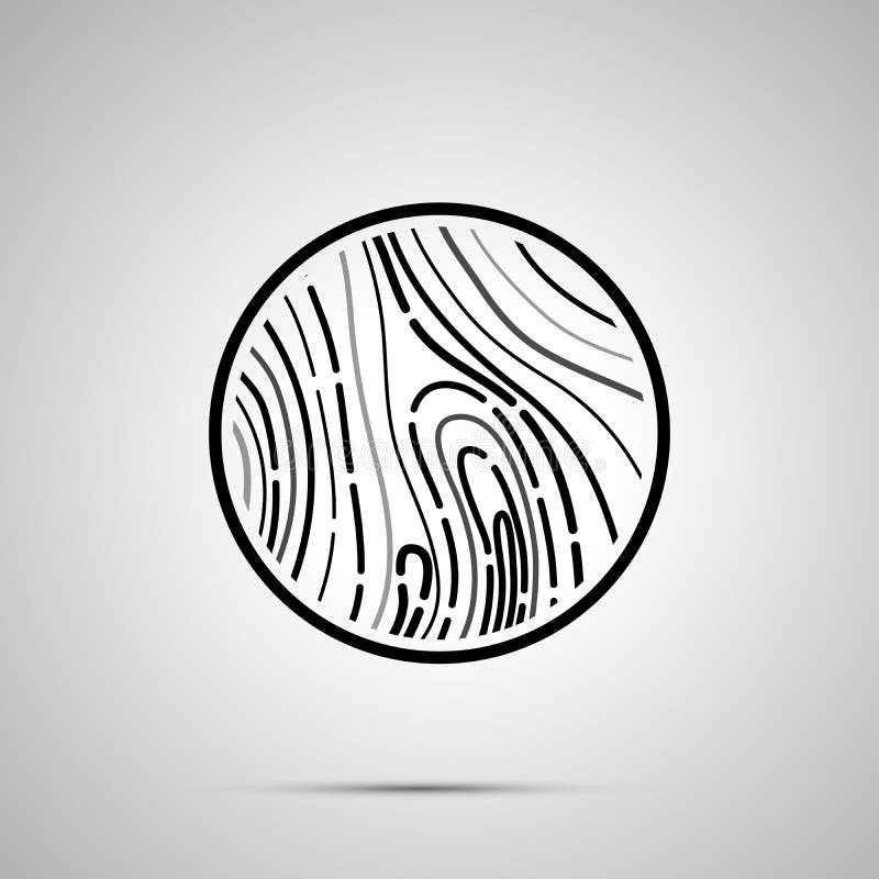 Fingerprint Simple Black Icon, Authentication Symbol, Line Style Vector ... Fingerprint Simple Black Icon, Authentication Symbol, Line Style Vector ...