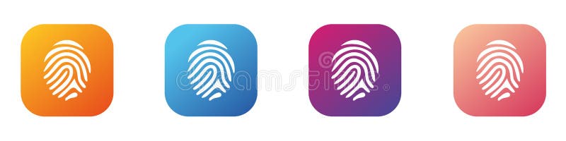 Fingerprint Simple Black Icon, Authentication Symbol, Line Style Vector ... Fingerprint Simple Black Icon, Authentication Symbol, Line Style Vector ...