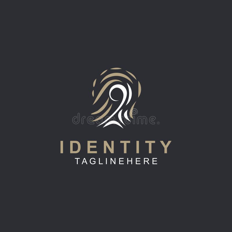 Fingerprint Technology Logo Security System Element Symbol Biometric ...