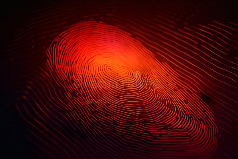 Fingerprint Theme Deep Abstract Background. Generate Ai Stock ...