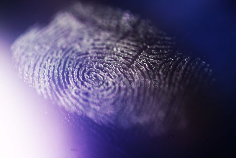 Fingerprint on a Transparent Surface Stock Image - Image of fingerprint ...