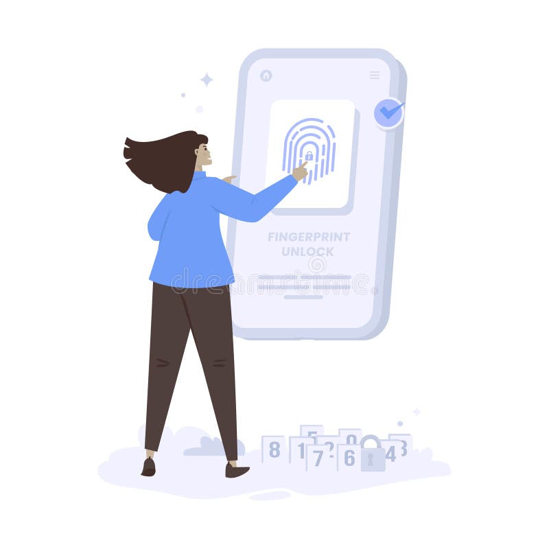 Password Unlock To Access Permission Illustration Stock Vector ...