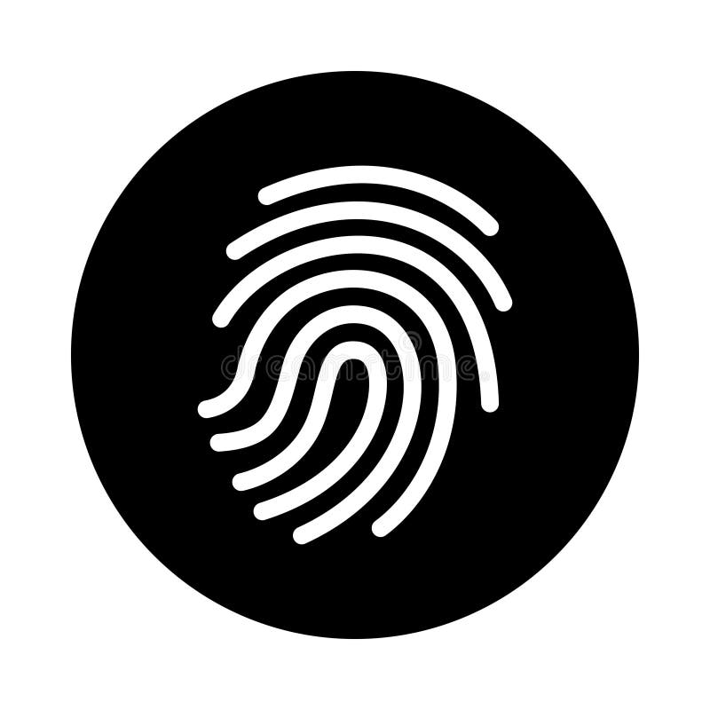 Fingerprint Vector Icon. Touch ID Icon. ID App Icon. Vector Icon for ...
