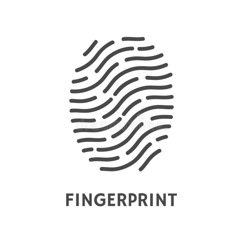 Fingerprint Verification Poster with Text Vector Stock Vector ...