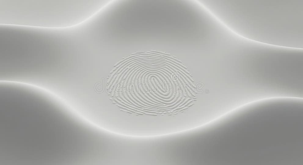 Fingerprint on Wavy Surface Stock Illustration - Illustration of wavy ...