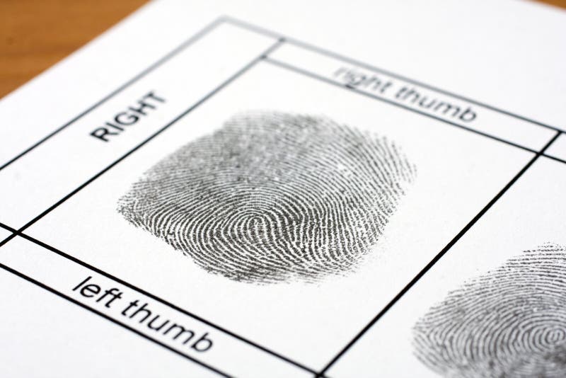 Fingerprint stock photo. Image of police, handprint, science - 30680592