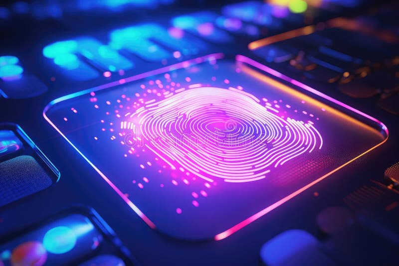 Fingerprinting Process, Modern Technology, Light Colors, Soft Light ... Fingerprinting Process, Modern Technology, Light Colors, Soft Light ...