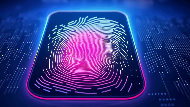 Fingerprinting Process, Modern Technology, Light Colors, Soft Light ...