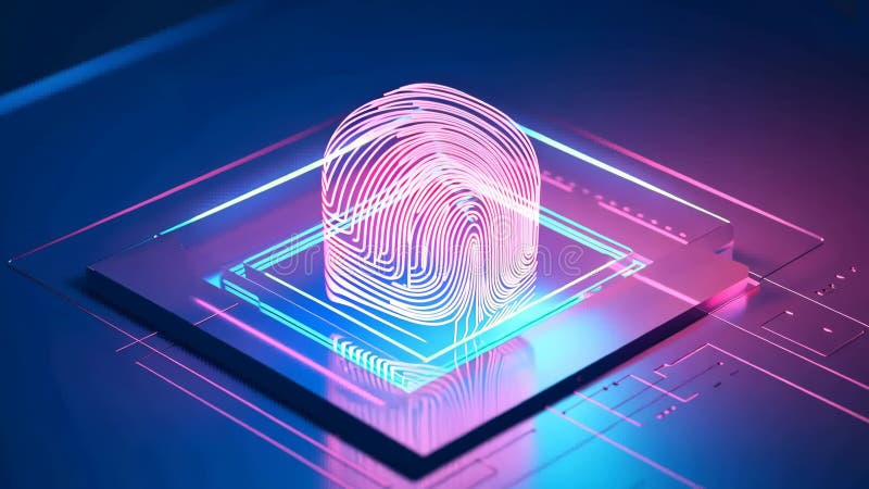 Fingerprinting Process, Modern Technology, Light Colors, Soft Light ...