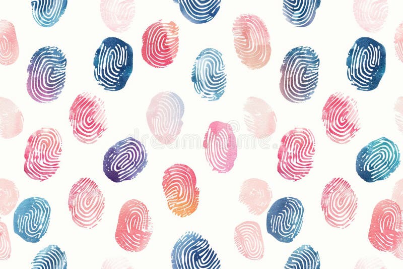 Fingerprints Isolated on White Background. Generative AI Stock ...