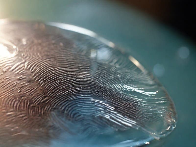 Fingerprints Left on the Glass Surface Stock Illustration ...