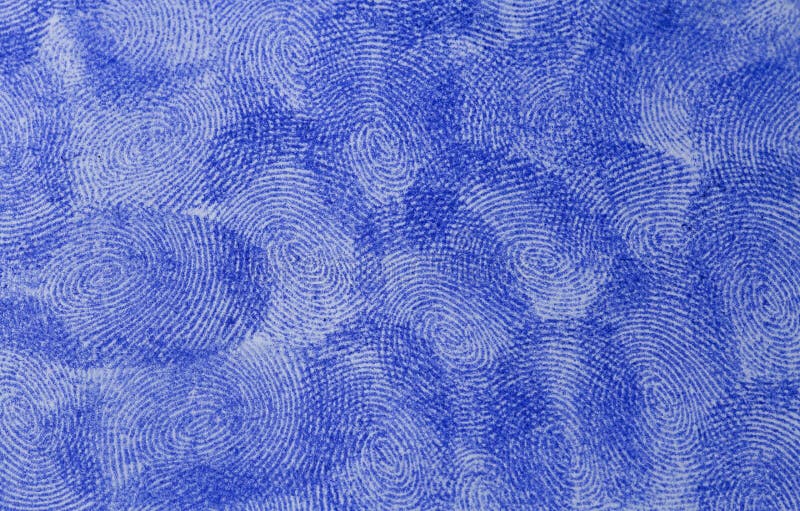 Fingerprints on Paper with Blue Background Stock Image - Image of ...