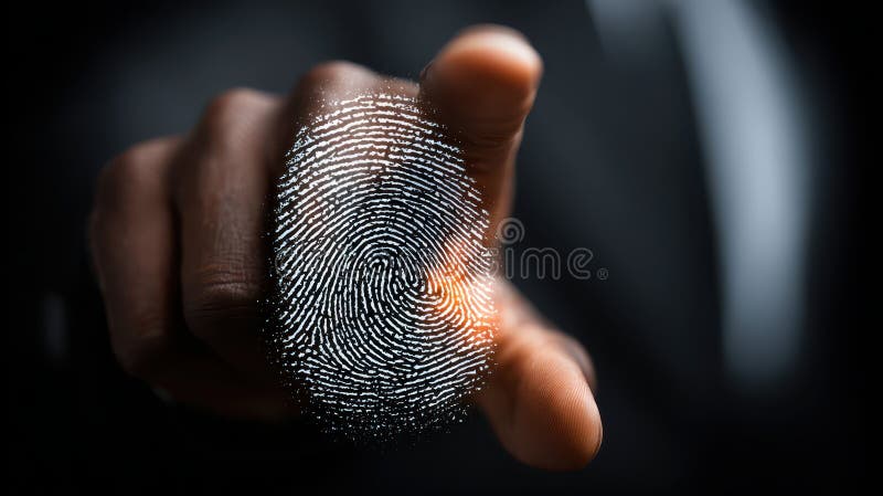Detailed Macro View of Human Fingerprints Showing Unique Patterns and ...