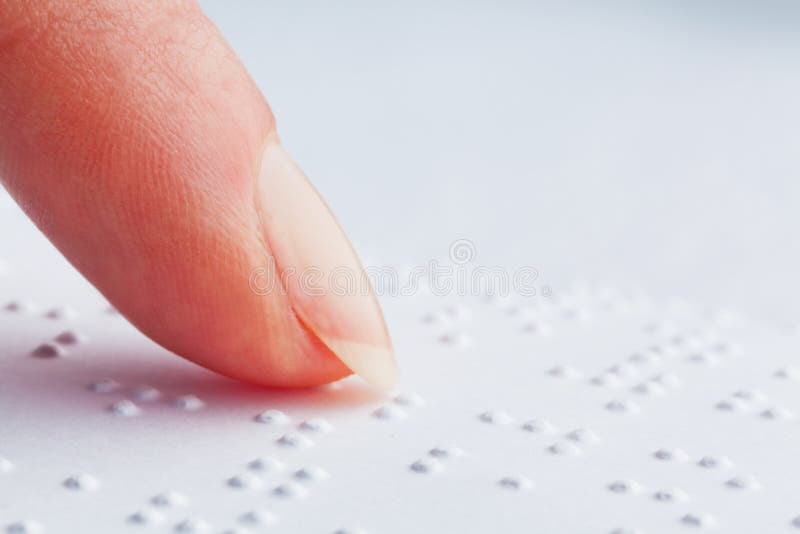 Braille reading stock photo. Image of blindness, social - 19302120