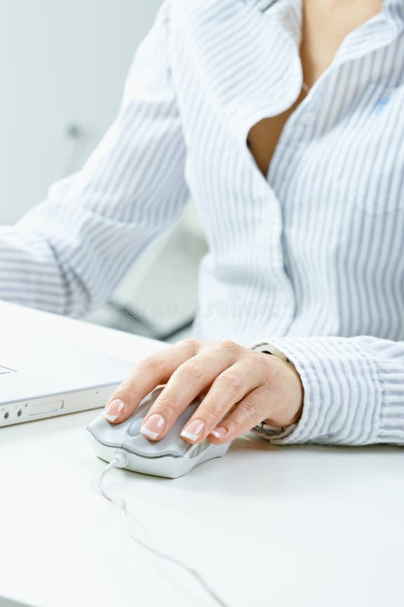 Fingers on computer mouse stock image. Image of mouse - 11369123