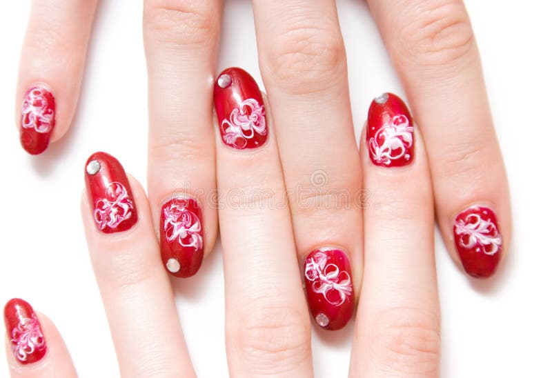 Fingers with Decorated Nails Stock Image - Image of hands, luxury: 2803387