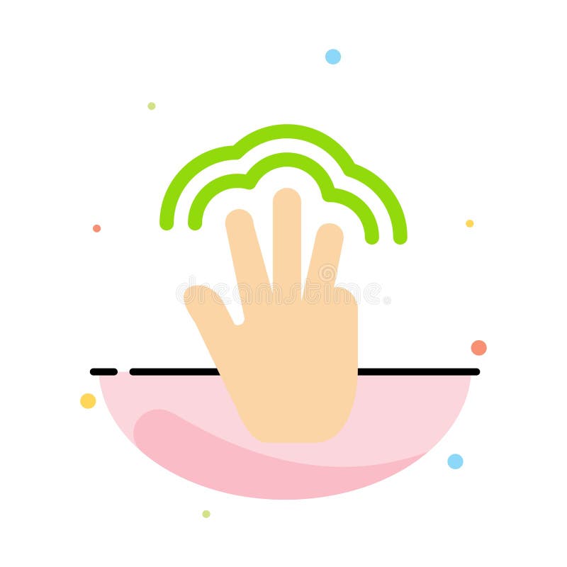 Fingers, Gestures, Hand, Interface, Multiple Touch Abstract Flat Color ...