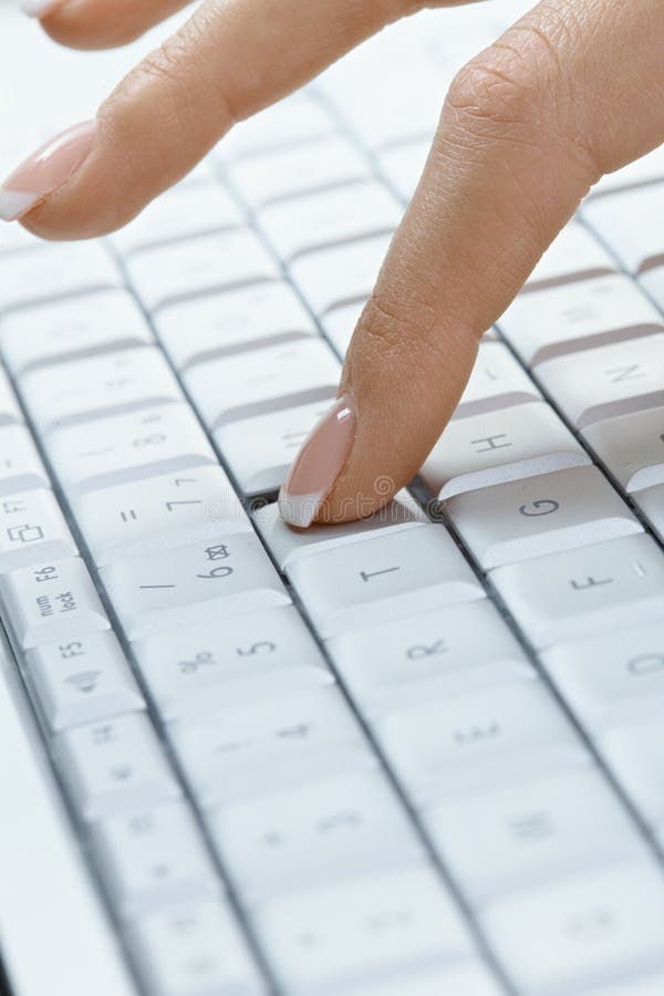 Fingers on keyboard stock photo. Image of laptop, color - 10812728