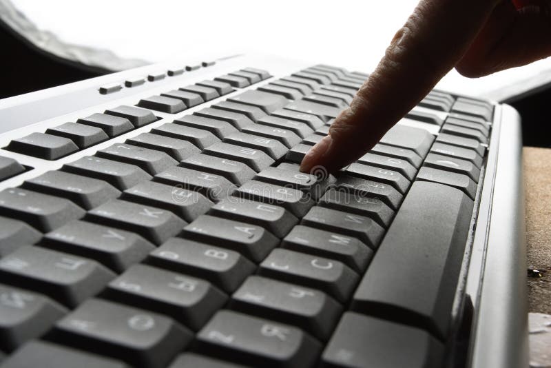 Fingers on keyboard stock photo. Image of mobile, smart - 3045508