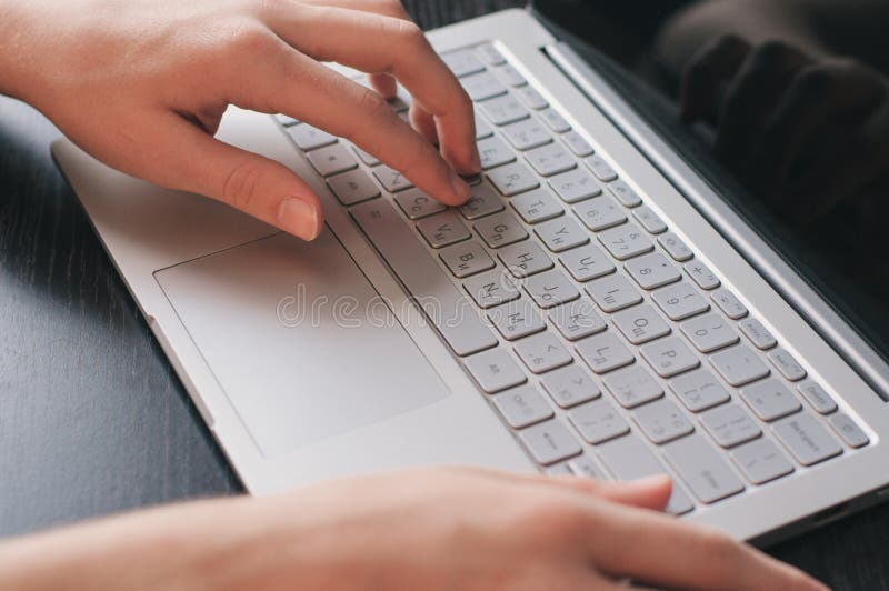 Fingers on keyboard stock image. Image of keypad, person - 5383477