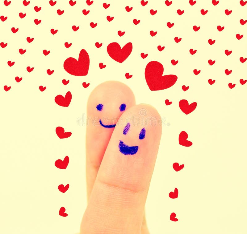 Fingers in love. stock photo. Image of emotions, idea - 29169048