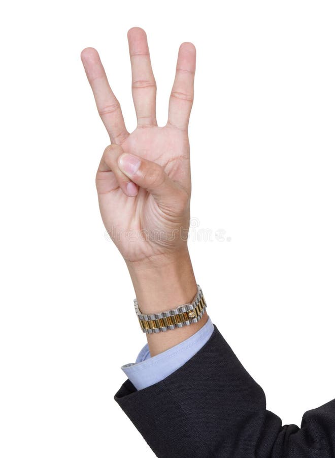 Counting number 3 stock photo. Image of gesturing, bill - 12616502