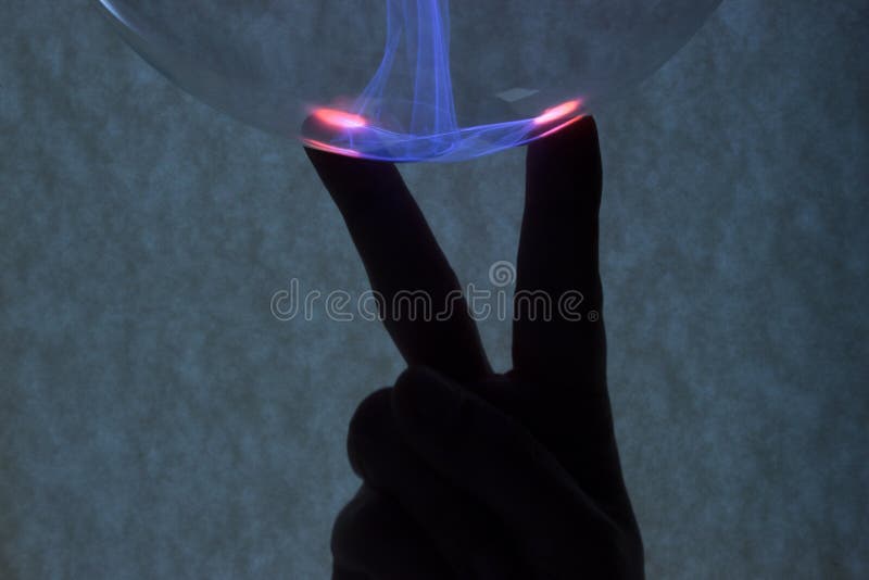 Plasma ball stock photo. Image of electr, lamp, futuristic - 2485590