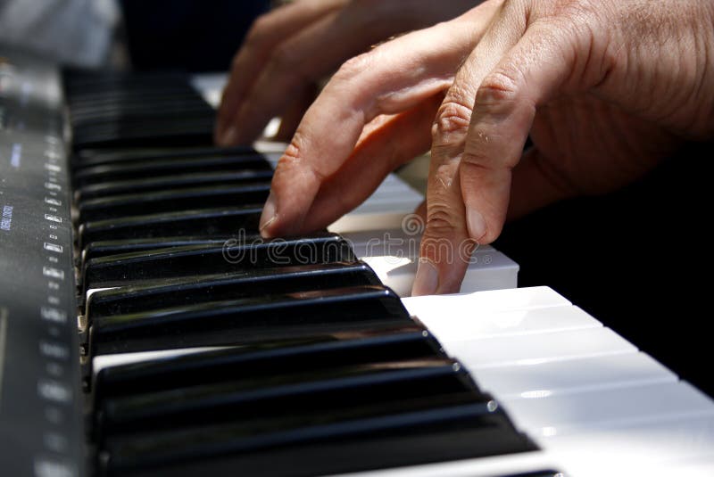 Fingers playing piano stock image. Image of keyboard, talent - 2440123