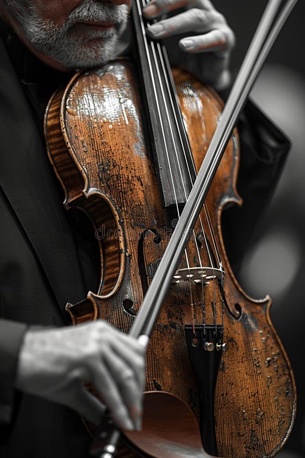 Fingers Plucking the Strings of a Violin Stock Photo - Image of finger ...