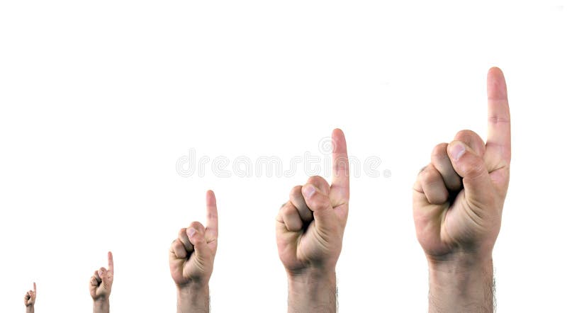 Fingers pointing up stock image. Image of macro, assistance - 3358845