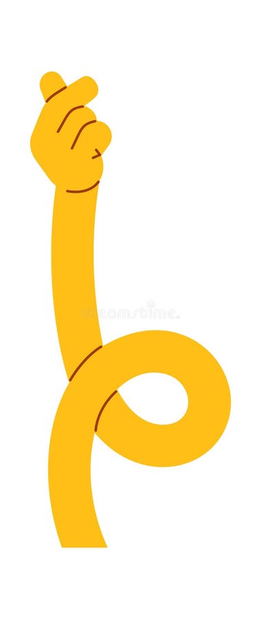 Fingers Snap Funky Long Hand Stock Vector - Illustration of showing ...