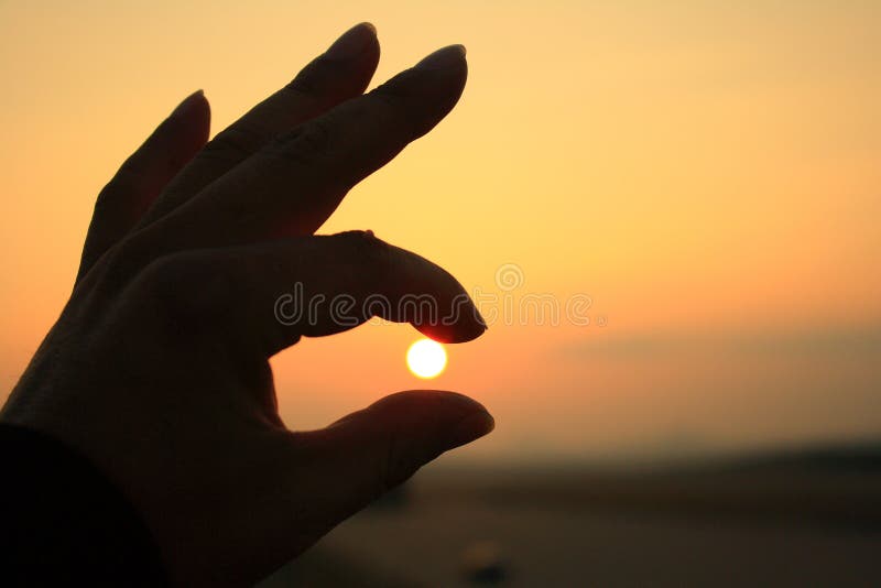Fingers on sunset stock photo. Image of male, dusk, outdoors - 45857530
